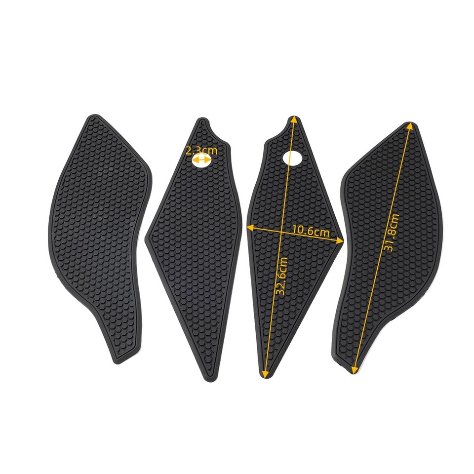 Fuel Tank Pad Non-slip Side Rubber Sticker For Yamaha YZF R1 R1M YZFR1 ...