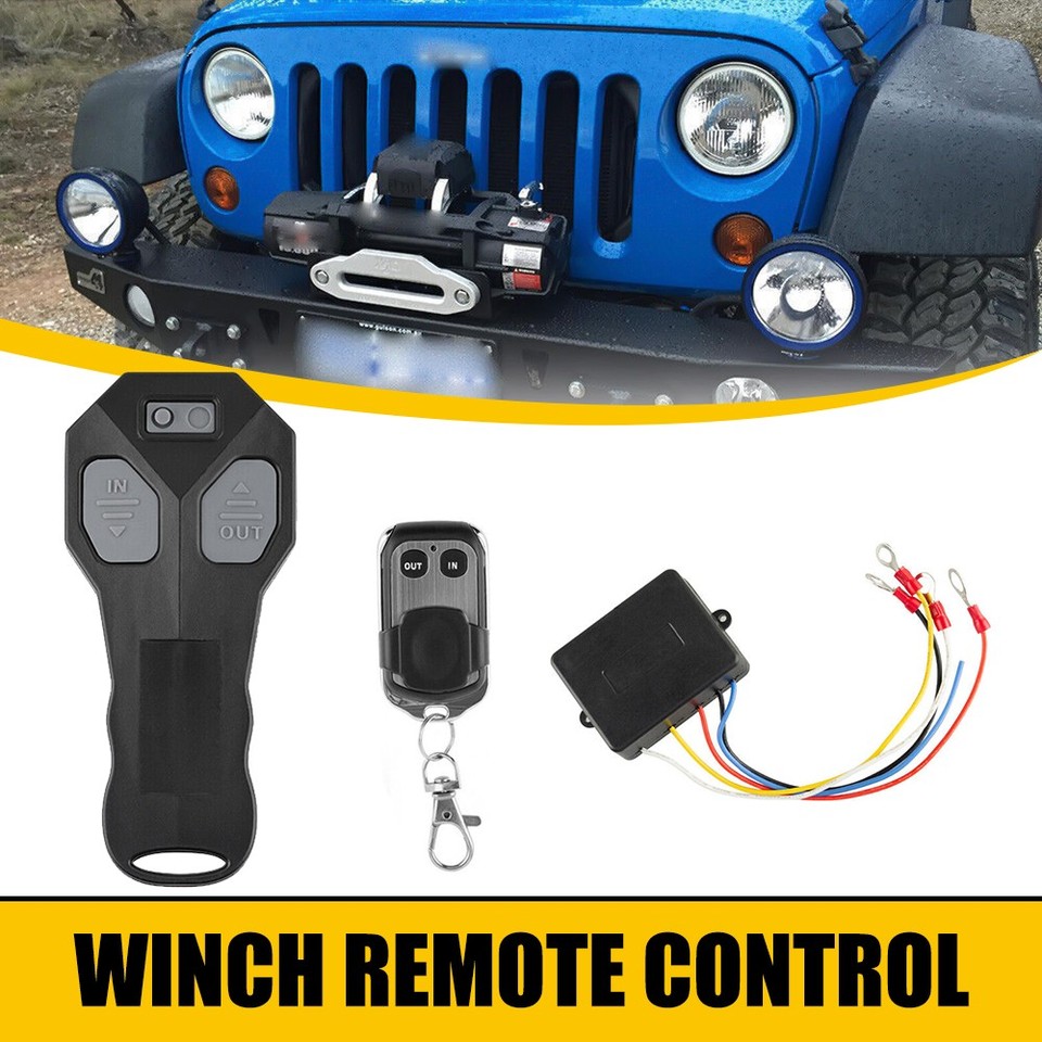 Wireless Remote Winch Control for Set Jeep ATV 12V Truck SUV Switch ...