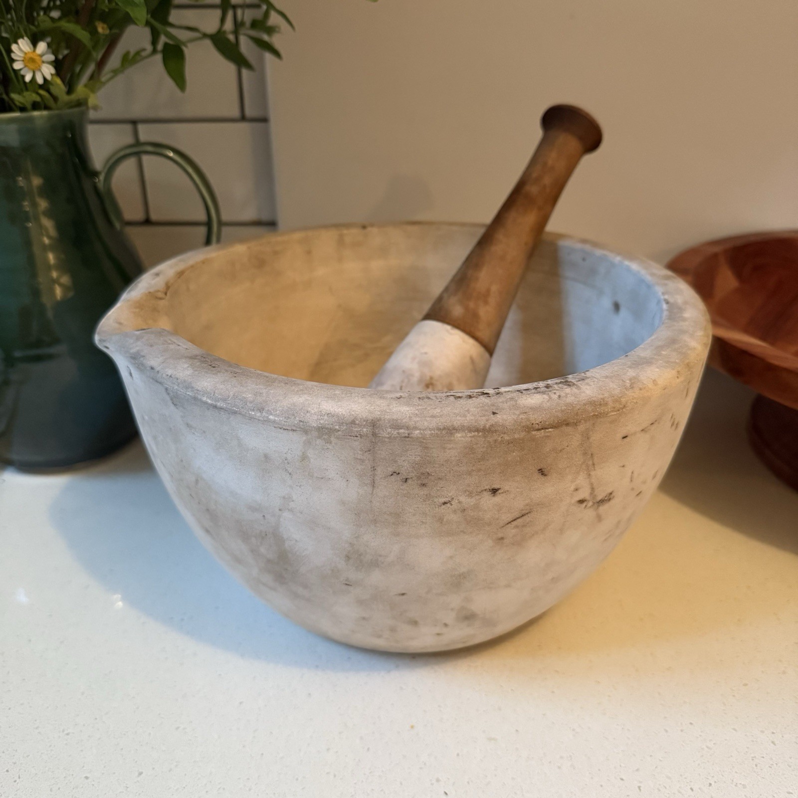 Thomas Maddock's Sons Co. No. 7 Mortar & Pestle, Acid Proof