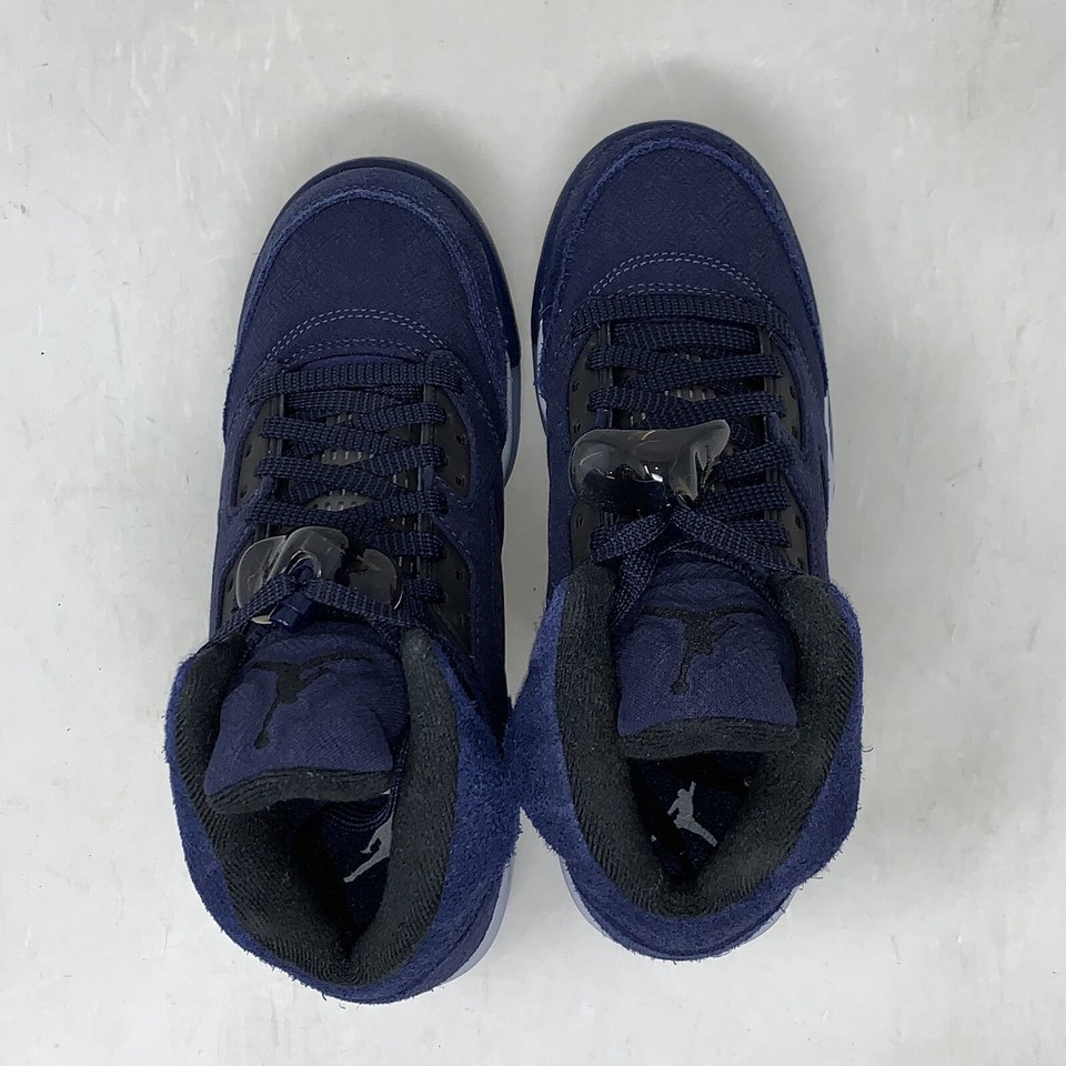 Air Jordan 5 'Georgetown' Midnight Navy Blue Sneakers, Size 5Y BNIB ...