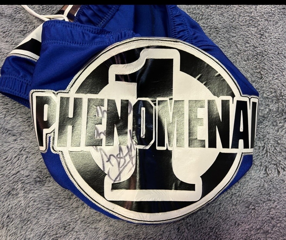 AJ Styles Signed Ring Worn Trunks WWE TNA ROH AEW Wrestling Japan ...
