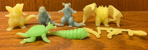 Bandai Godzilla Gashapon figures lot of 6 in mixed color (1-1.5") | eBay