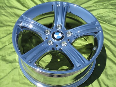17" SET NEW BMW 320i 328i 335i 340i 428i 435i OEM CHROME WHEELS/RIMS ...