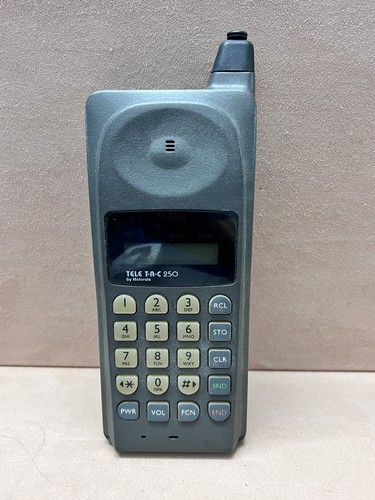 Vintage Motorola Tele Tac250 Cell Phone T A C 250- Untested - no ...