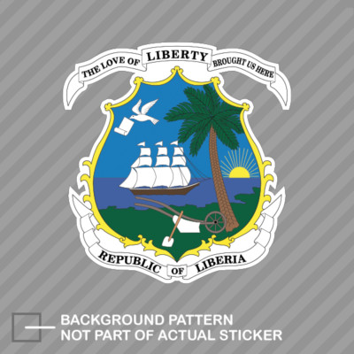 Liberian Coat of Arms Sticker Decal Vinyl Liberia flag LBR LR | eBay