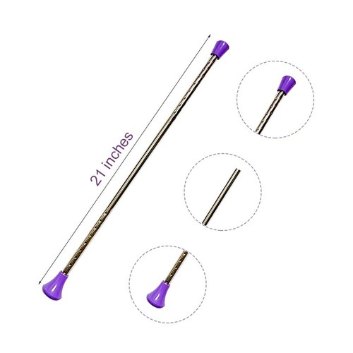 Twirling Baton 21 Inches Marching Baton Spinning Dance Baton Metal ...