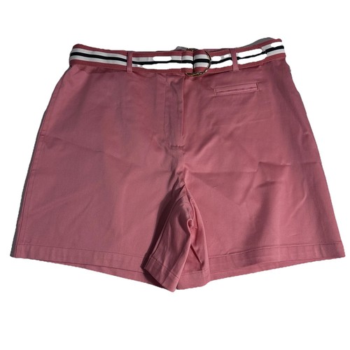 Hunt Club NWT Pink Belted Shorts Women’s Size 6 | eBay