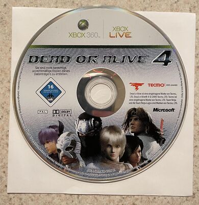 Microsoft Xbox 360 - 2004 Tecmo - Dead or Alive 4 - Fighting Video Game ...