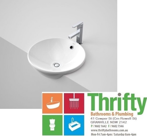 Caroma Leda Vasque Semi Recessed Inset Basin 661145W for sale online | eBay