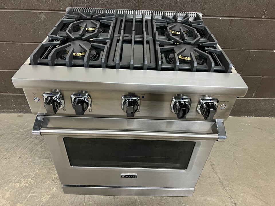 Viking VGR5304BSS - 30" Professional Gas Range 4 Burners 5 Series | eBay
