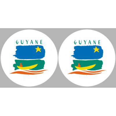 Département 973 la Guyane (2 fois 10cm) - Sticker/autocollant | eBay