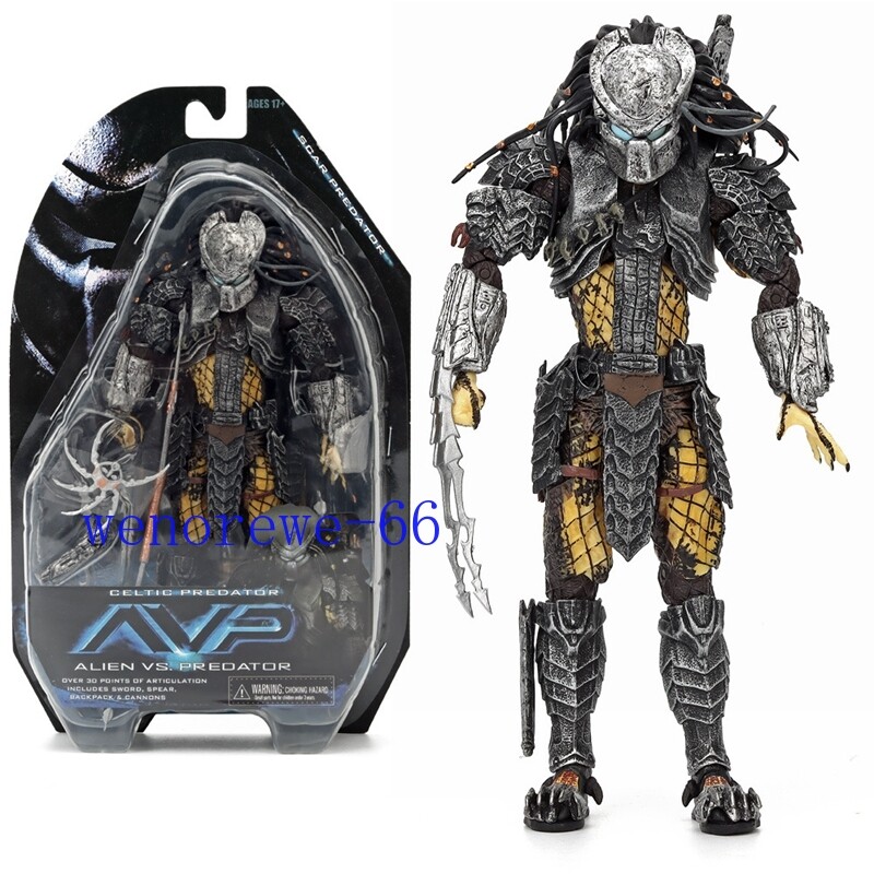 7" Alien VS. Predator Masked Scar Predator Action Figure Model ...