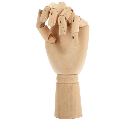 Jointed Wooden Hand Model Movable Puppet for Drawing Art Decoration ...