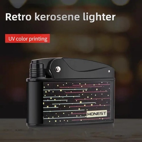 Kerosene Lighter Automatic Retro Lighters Men's Machine Cigarette ...