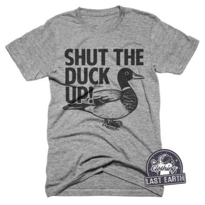 Funny Duck Tshirt Shut The Duck Up Shirt Mens Womens Kids Animal Tees ...
