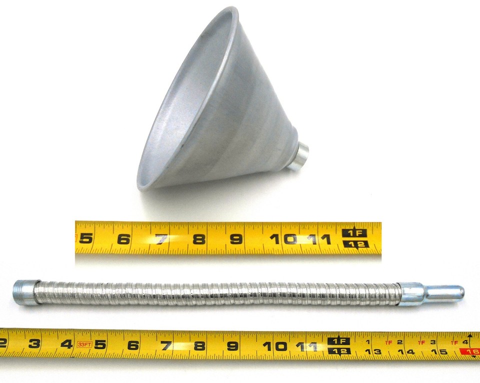 Flexible Transmission Metal Funnel Engine Oil Fluids Gasoline Car Truck ...