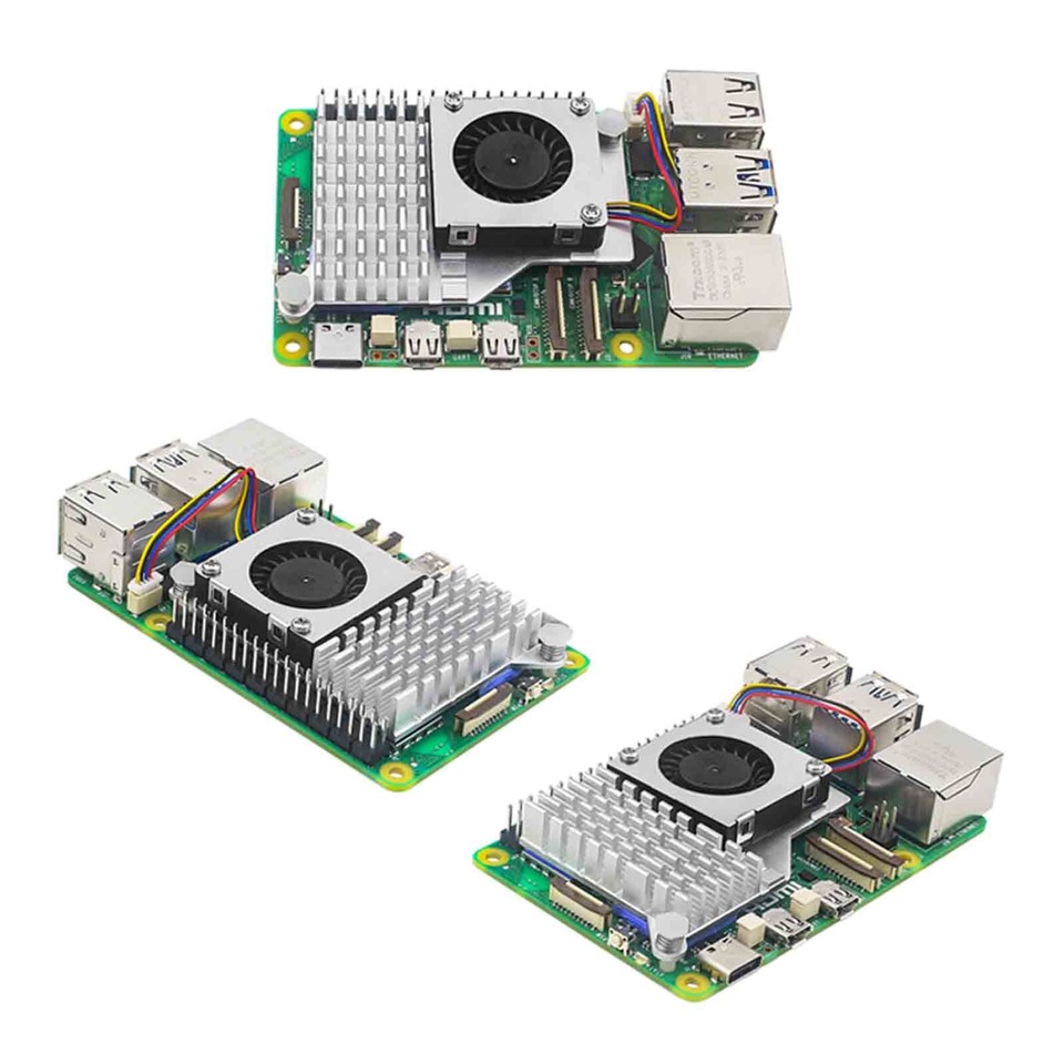 Raspberry Pi 5th Generation Radiator Active Cooler Aluminum Heat Sink ...