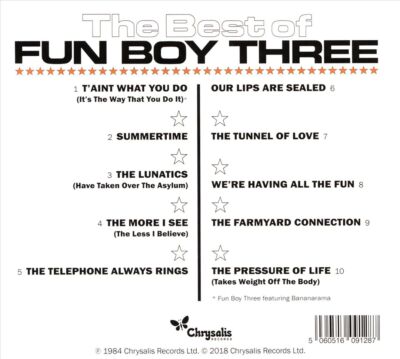 FUN BOY THREE - THE BEST OF FUN BOY THREE [CHRYSALIS] [8/3] NEW CD ...