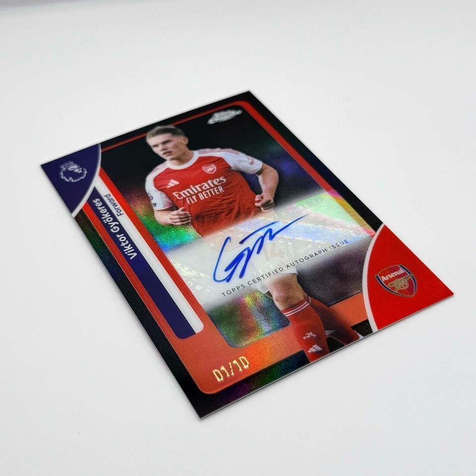 2026 Topps Chrome PL Viktor Gyokeres Black Refractor Autograph Auto /10 ...