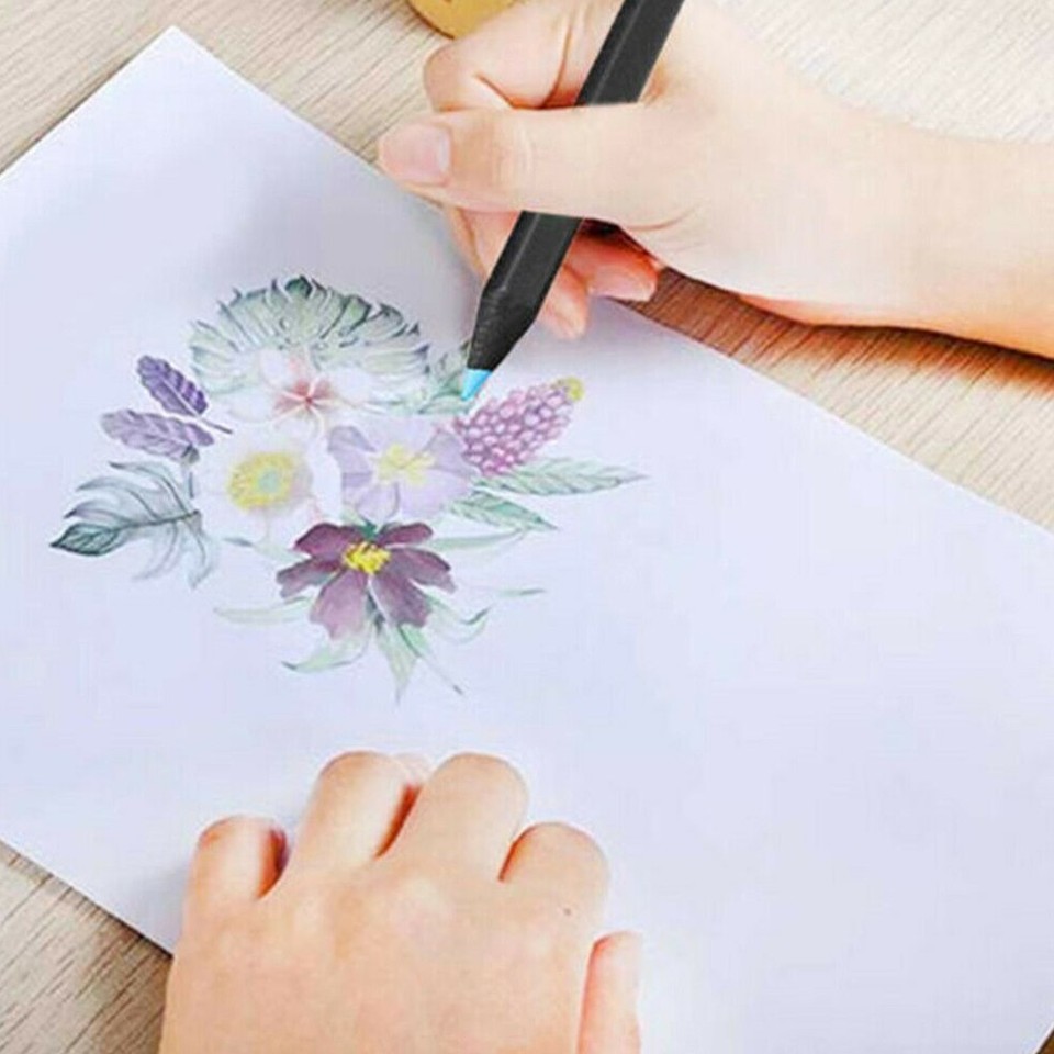 24 Colors Oil Art Pencils Drawing Sketching Artist Adult Non-toxic ...