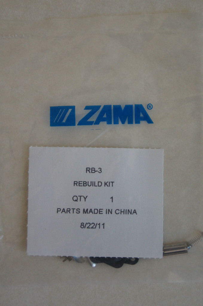 GENUINE ZAMA CARBURETOR REPAIR KIT # RB-3 for C1S-H2 H3 H6A H7 K3A-C ...