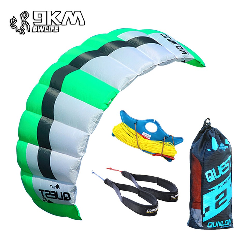 9KM Professional 4㎡ 2 Line Traction Kite Trainer Kite Power Kite ...
