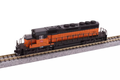 Kato 1764825DCC N Scale Milwaukee Road EMD SD40-2 Diesel Locomotive 130 ...