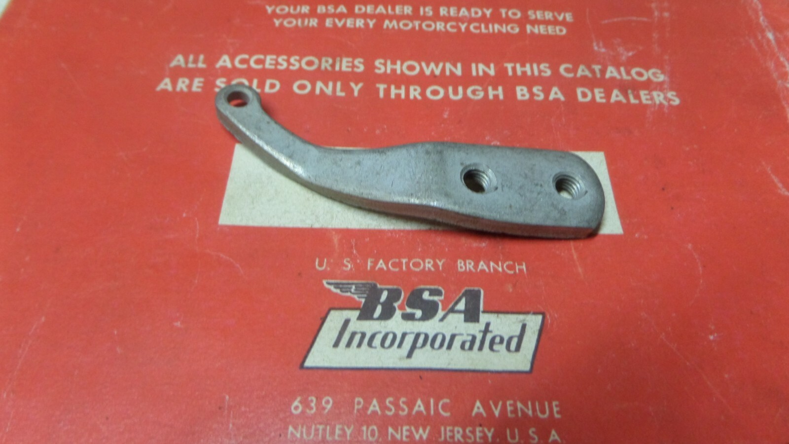 BSA A65 A50 SPITFIRE LIGHTNING REAR BRAKE PEDAL STOP SWITCH BRACKET 68 ...