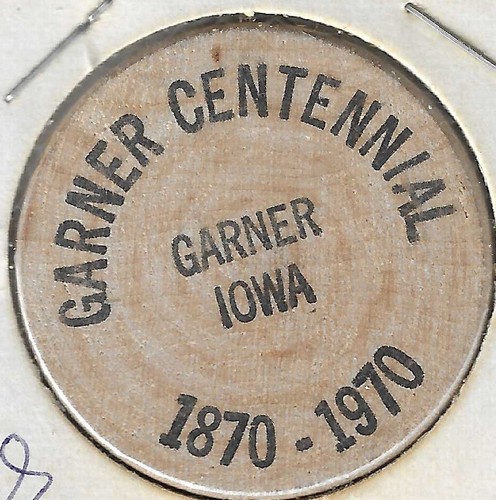 1870-1970, Garner Iowa Centennial, Token/Coin, Buffalo Wooden Nickel | eBay