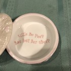 Vintage Little Bo Peep Ceramic Trinket Box Amscan Nursery Rhyme Baby ...