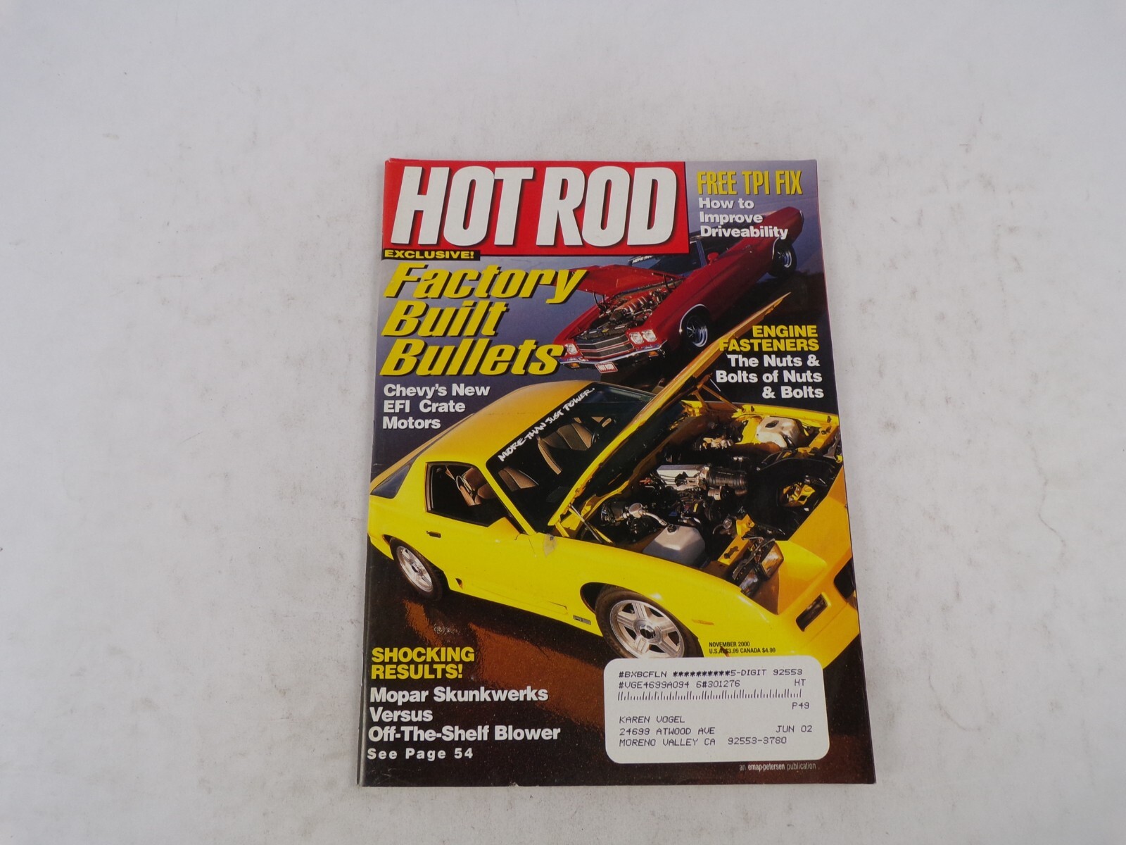 November 2000 Hot Rod Factory Built Bullets Free Tpl How To Improve ...