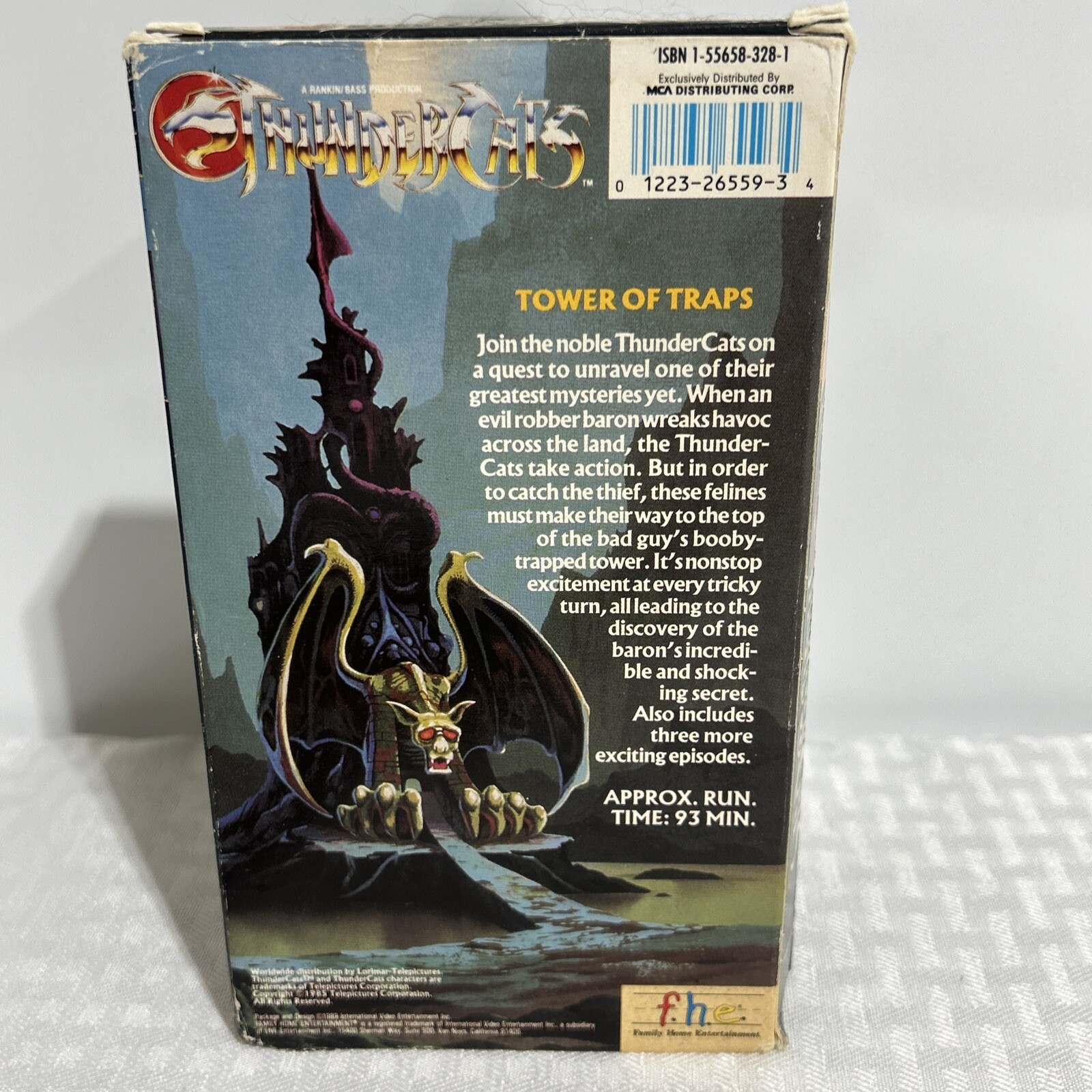 THUNDERCATS TOWER OF TRAPS VINTAGE CARTOON FAMILY HOME ENTERTAINMENT ...
