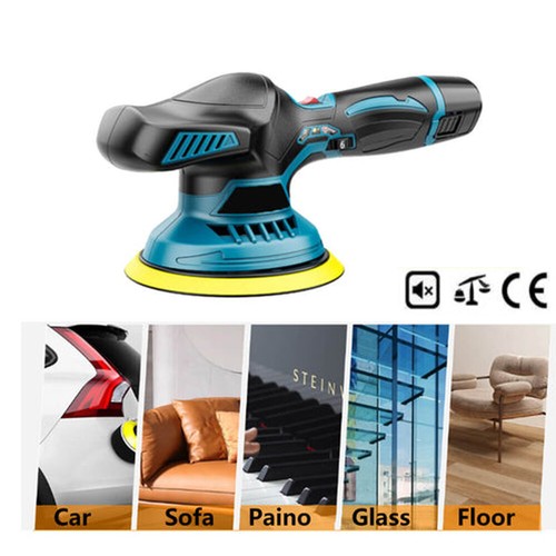 Brushless Cordless Car DA Polisher Buffer Machine 1/2PCS Battery ...