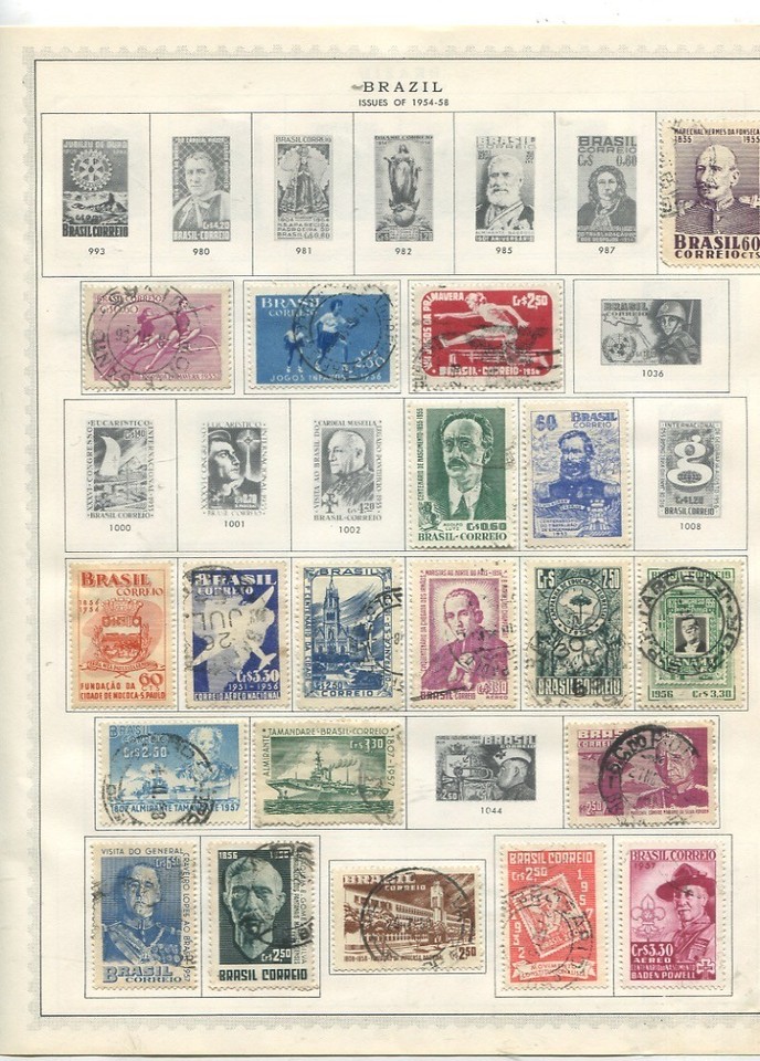 Brazil Collection on Minkus album pages 1890's-1967 (A1346) | eBay