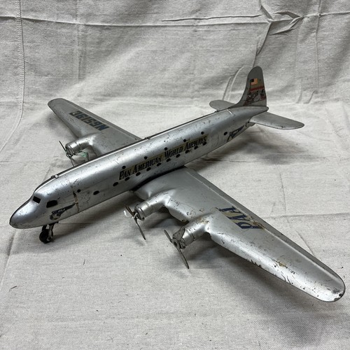 Vintage 1950s Marx Pan American Airlines PAA Pressed Steel Model Plane ...