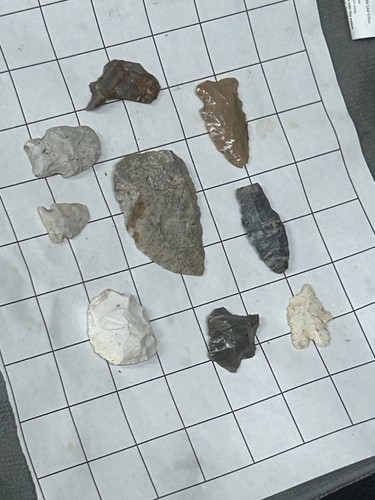 Authentic Native American artifact arrowhead Lot Collection Blade Knife ...