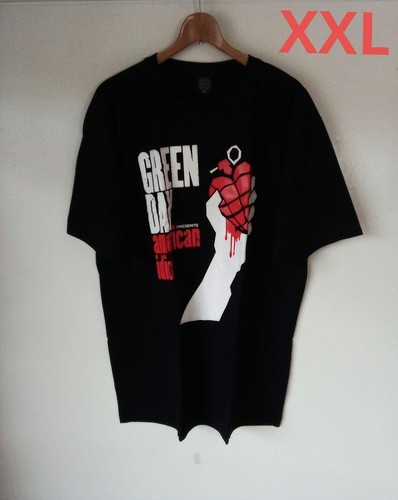 Green Day Heart Grenade Band Size 2XL Black Vintage Print TShirt rare ...