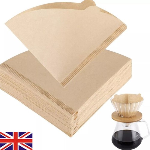 50-200PCS Disposable Unbleached Paper Coffee Filters Compatible with ...