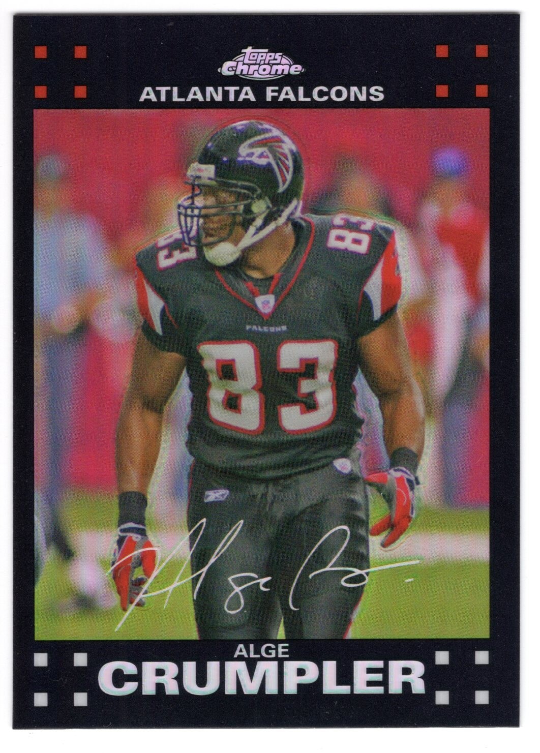 2007 TOPPS CHROME REFRACTOR ALGE CRUMPLER CARD #TC86 **NM-MT** FALCONS ...