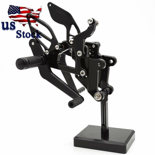CNC Adjustable Rearsets Rear Sets Footpegs for Yamaha YZF R6 2003 2004 ...