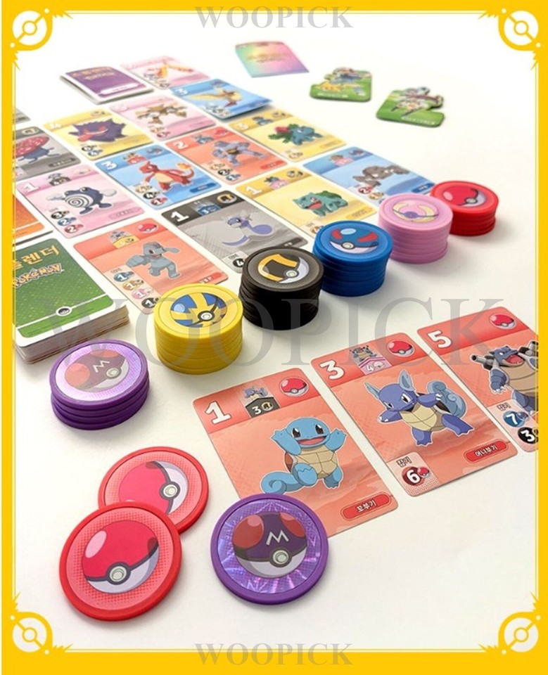 Splendor Pokemon+Chips+Point Salad Eevee+Paper Sapari Pikachu Board ...