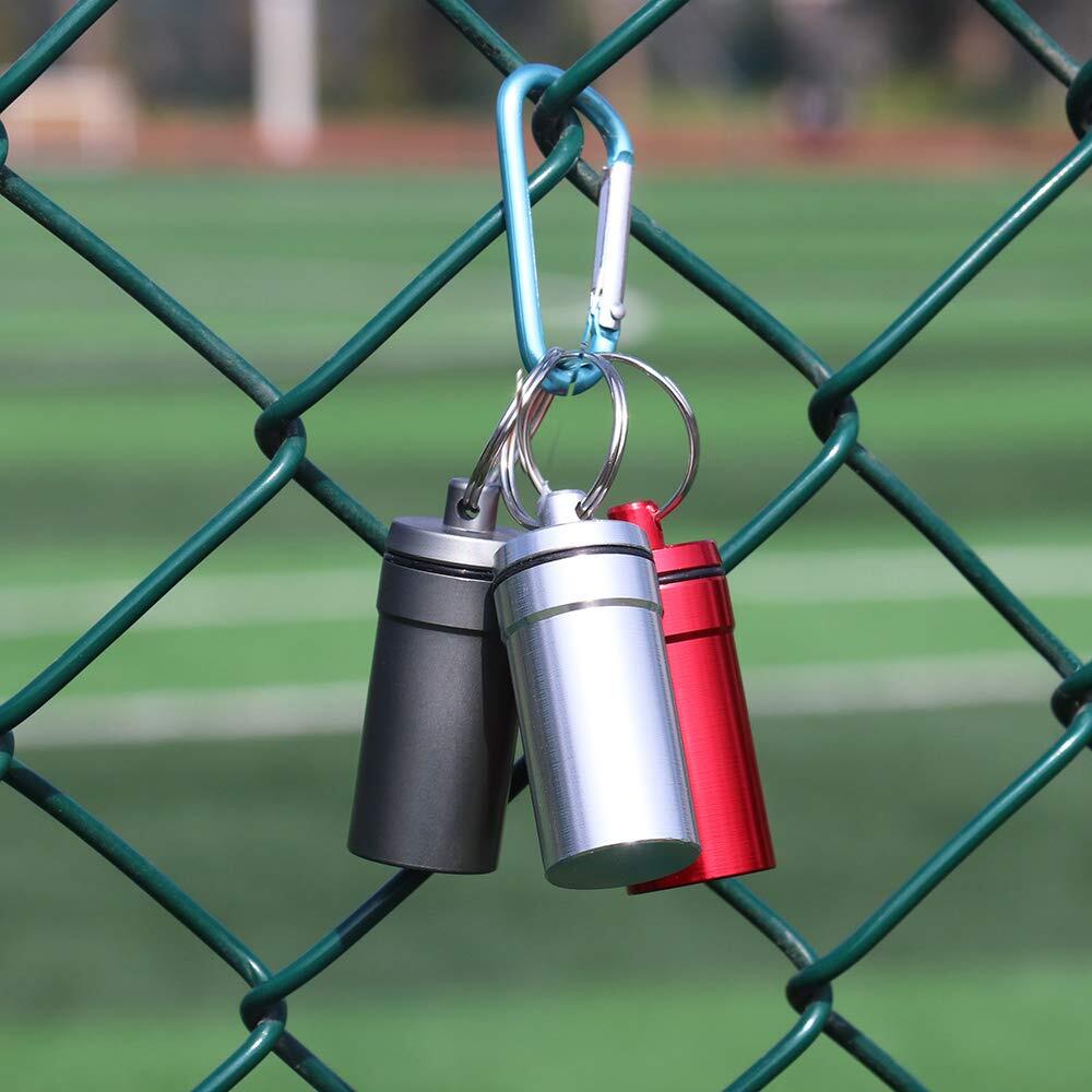 3 Packs Waterproof Aluminum Pill Fob Container,Nitro Bottle Holder ...