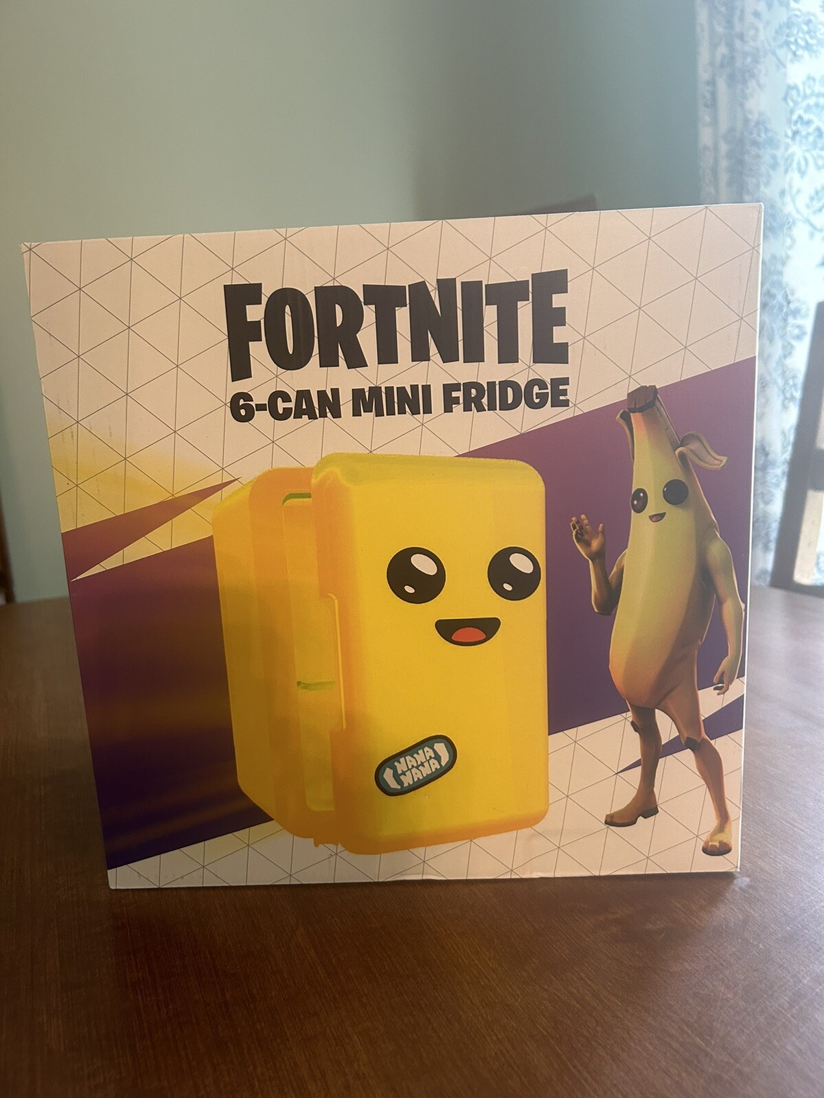 Epic Games Fortnite 'Nana Nana' Peely 6 Can Mini Fridge - LED Interior ...