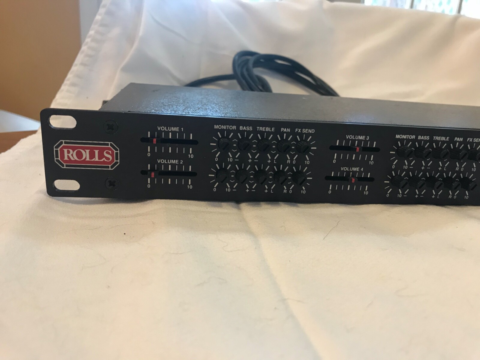 Rolls Mixmax Mix Max 6 Rack Mount 6 Channel Live Audio Mixer Model RM64 ...