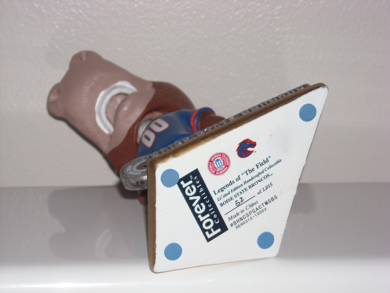 BUSTER BRONCO Boise State Broncos Mascot Bobblehead 2015 Springy Logo ...