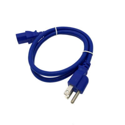 Blue 3FT Universal 3 Prong AC Power Cord Cable 18AWG Computer Printer ...
