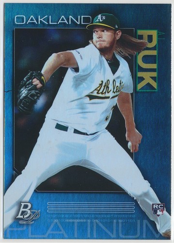 AJ Puk - Oakland Athletics - 2020 Bowman Platinum Baseball - RC - #45 ...