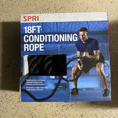 SPRI Conditioning Rope 18ft-Long Battle Rope For High Intensity ...