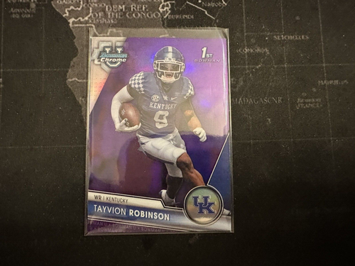 Tayvion Robinson 2023 Bowman University PURPLE 1st Bowman #321/399 ...