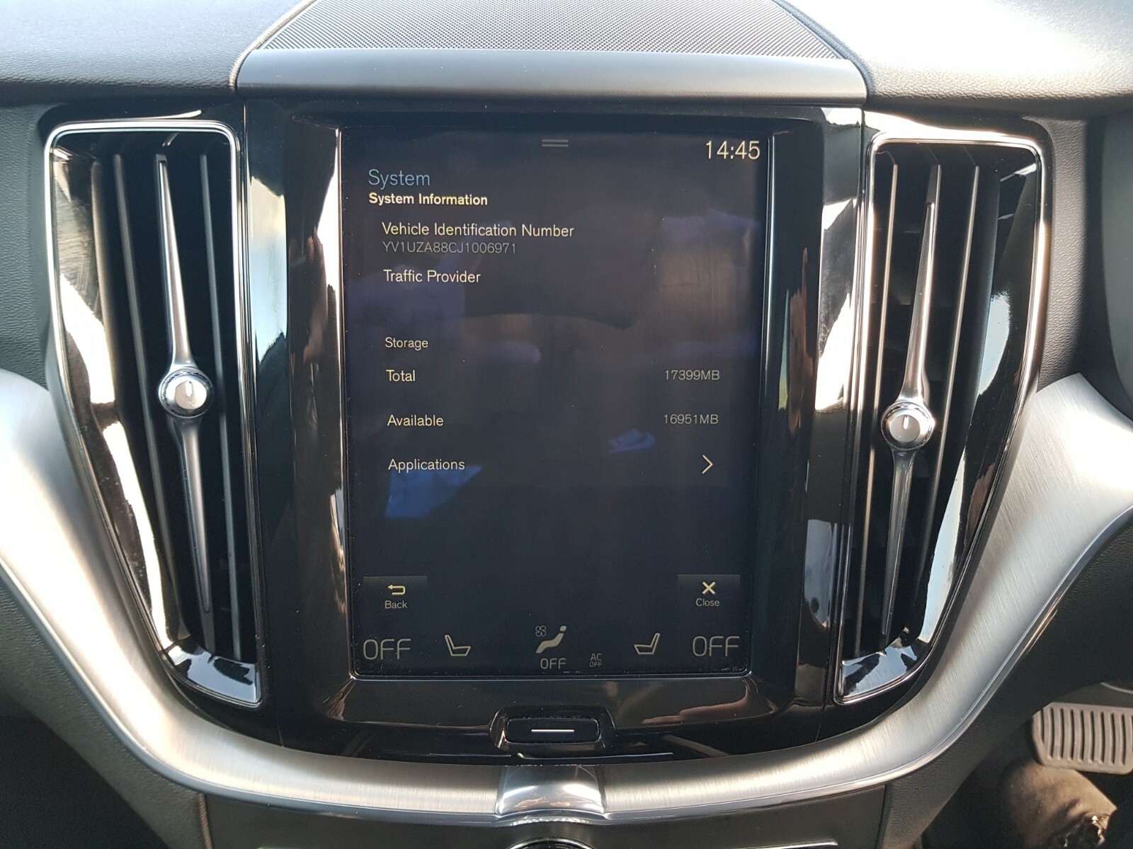 VOLVO XC60 2017 TOUCHSCREEN SAT NAV MULTIMEDIA DISPLAY SCREEN UNIT ...